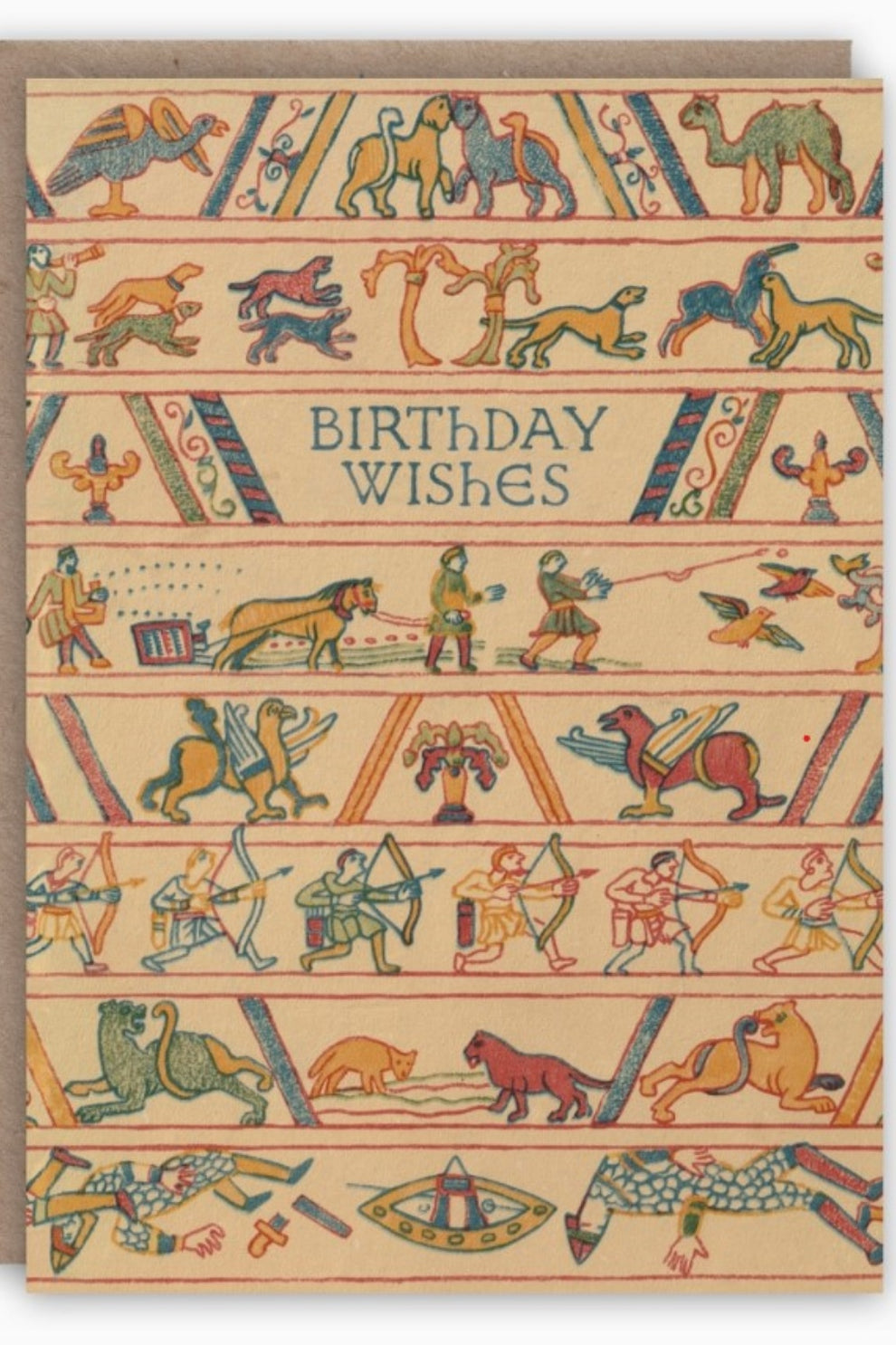 THE PATTERN BOOK BAYEUX TAPESTRY GREETING CARD – therosellestore.com.au