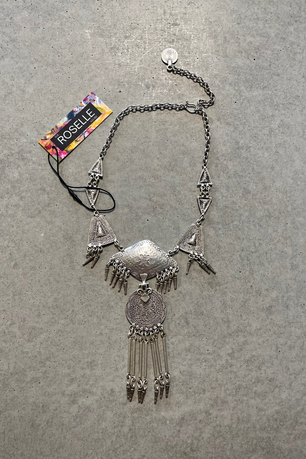 CAIRO SILVER NECKLACE – therosellestore.com.au